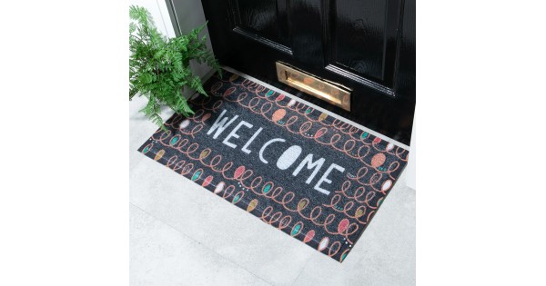Artsy Mats - Χαλάκι Εισόδου Welcome Curls x Anna Treliving 70x40cm