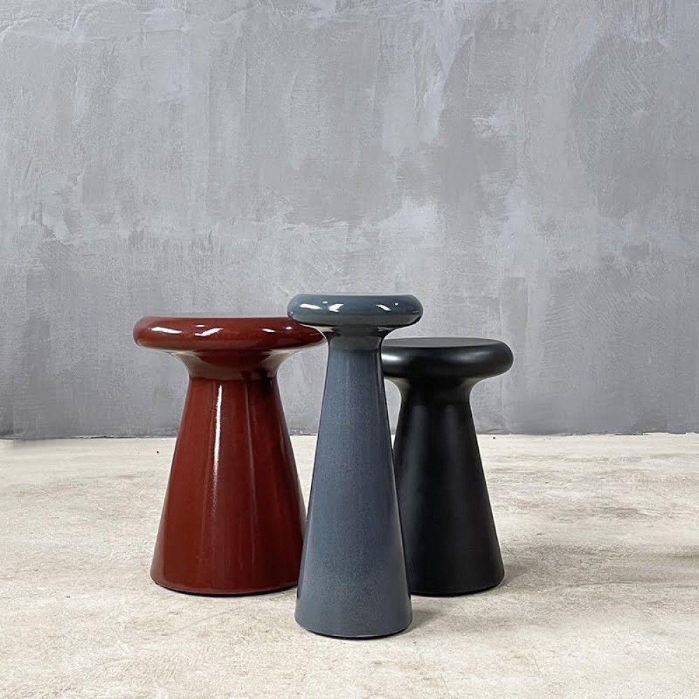 Boutique - Βοηθητικό Τραπεζάκι Shitake 23 Glazed Teal