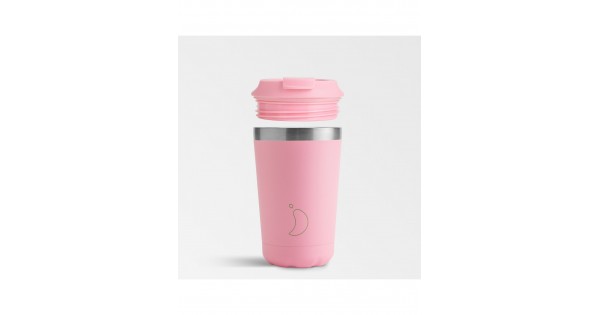 Chillys Bottles - Coffee Cup Original Pastel Pink 340ml