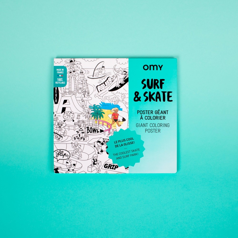 Omy - Αφίσα Γίγας Για Ζωγραφική Surf & Skate