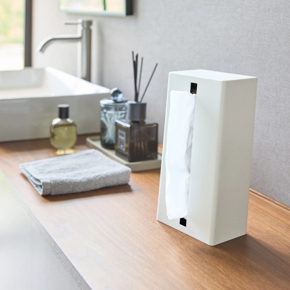 Yamazaki - Κάθετη Επιτραπέζια Θήκη Για Χαρτομάντηλα Tower WH